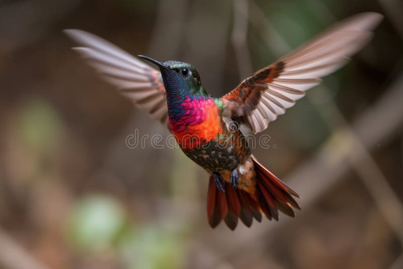 Hummingbird Fluttering Stock Illustrations – 97 Hummingbird Fluttering ...