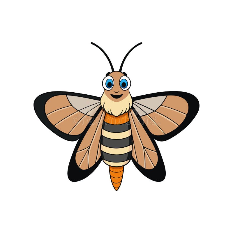 Hummingbird Hawk Moth Coloring Template for Kids Stock Photo ...