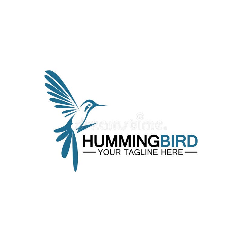 Hummingbird Logo Design Vector Template Stock Vector - Illustration of ...