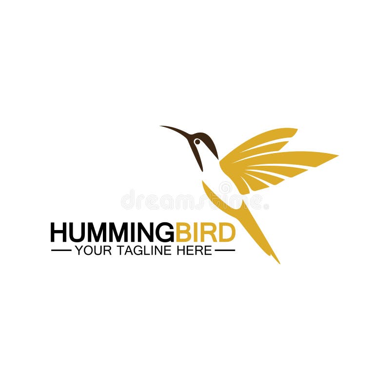 Hummingbird Logo Design Vector Template Stock Vector - Illustration of ...
