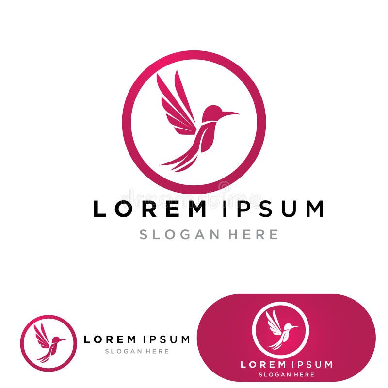 Hummingbird Logo and Symbols IconsTemplate App Stock Vector ...