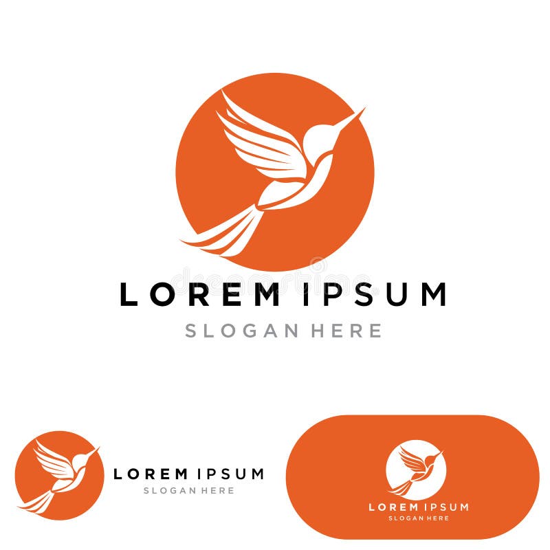 Hummingbird Logo and Symbols IconsTemplate App Stock Vector ...