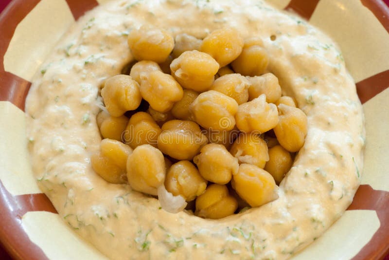 Hummus Beiruti stock image. Image of lebanon, cuisine - 15676883