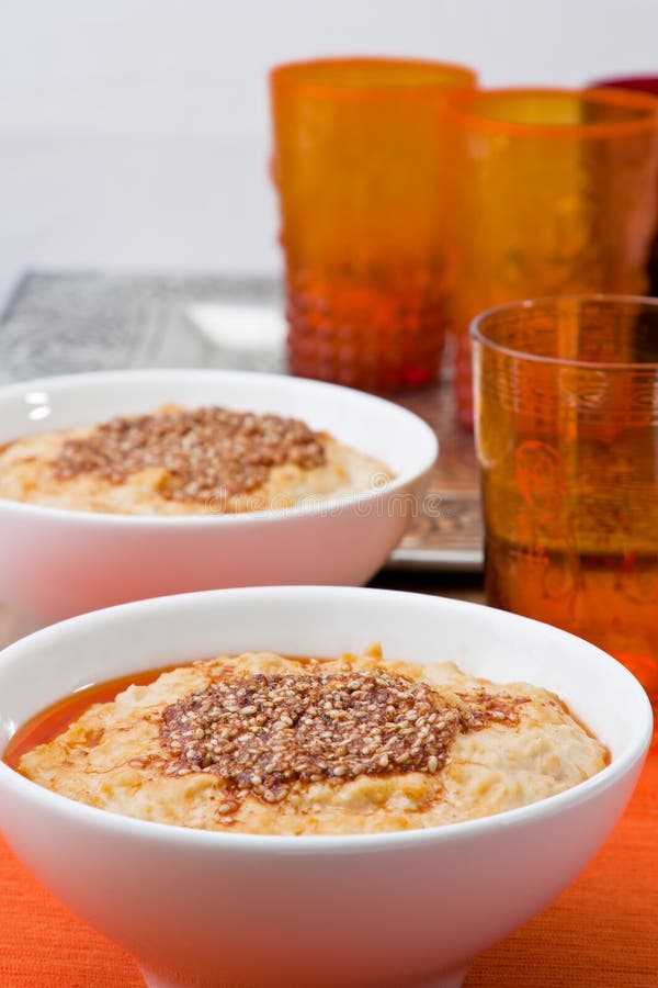 Hummus - Chickpeas Puree stock photo. Image of copy, mashed - 18007866