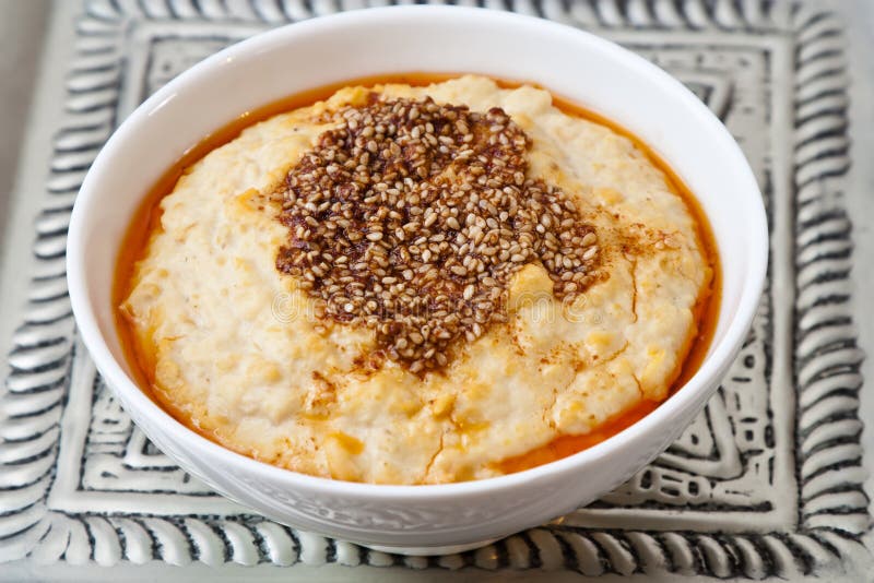 Hummus - Chickpeas Puree stock photo. Image of puree - 18007970
