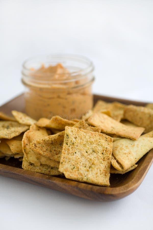 Hummus and Chips stock image. Image of flavour, bread - 2001111