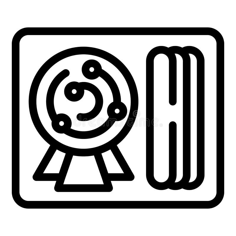 Hummus Menu Icon Outline Vector. Meal Snack Stock Vector - Illustration ...