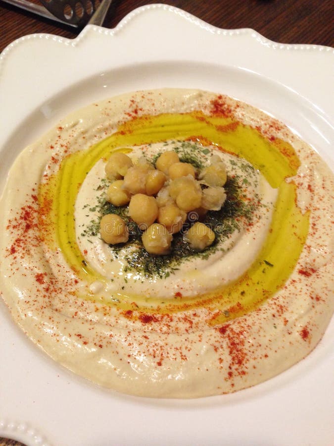 Hummus msabbaha stock photo. Image of hummus, popular - 69569170