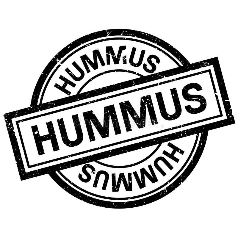 Mit Zeichen Wird Hummus in Der Maskottchenwanne Gekocht Vektor ...