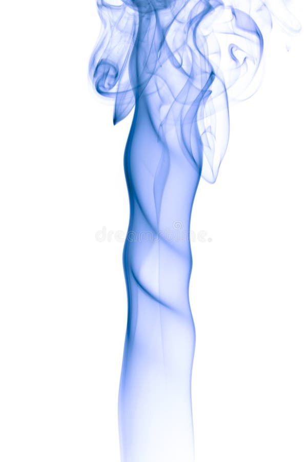Humo azul abstracto foto de archivo. Imagen de aislado - 7445606