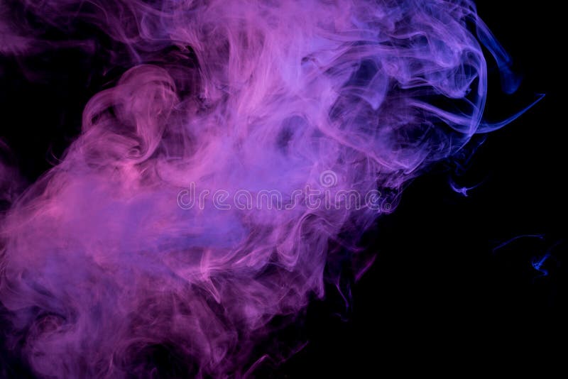 Humo Azul Abstracto Weipa De La Lila Imagen de archivo - Imagen de ...