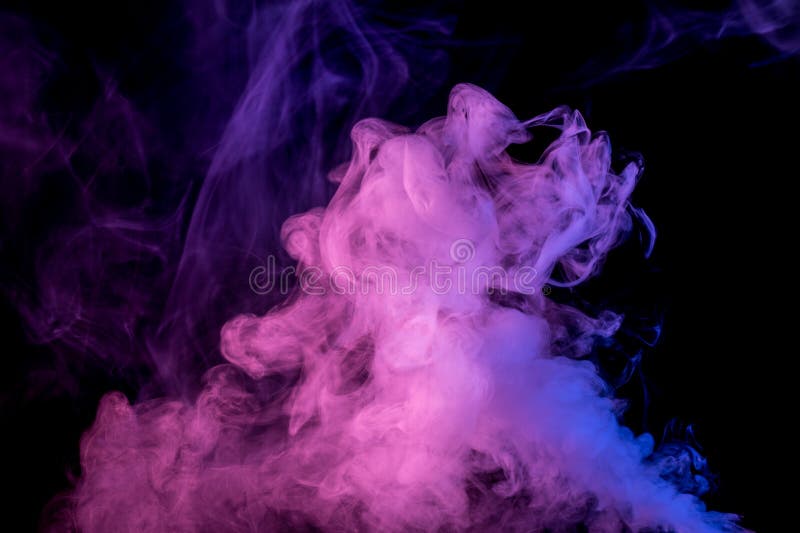 Humo Azul Abstracto Weipa De La Lila Foto de archivo - Imagen de ...