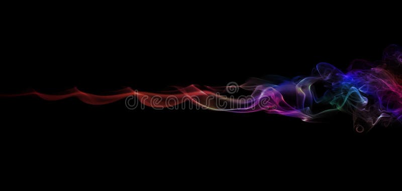 Humo del color en negro imagen de archivo. Imagen de nube - 25108729