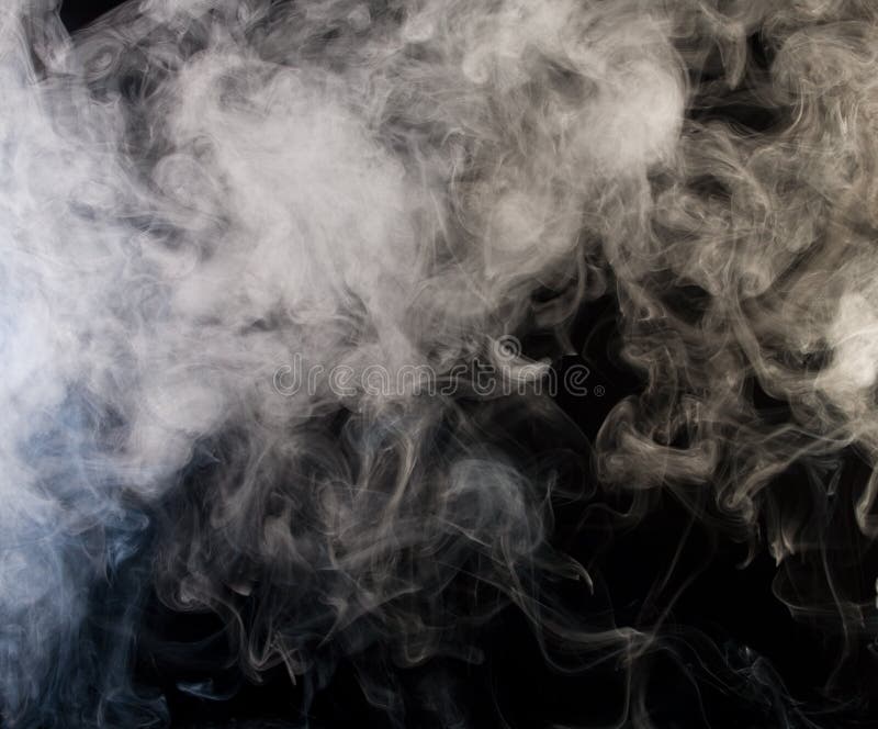 Humo Gris Con El Fondo Negro Foto de archivo - Imagen de gris ...