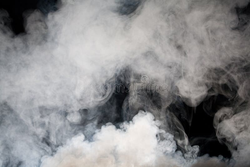 Humo Gris Con El Fondo Negro Foto de archivo - Imagen de negro, color ...