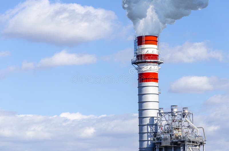 Humo Industrial De La Chimenea Foto de archivo - Imagen de atmósfera ...