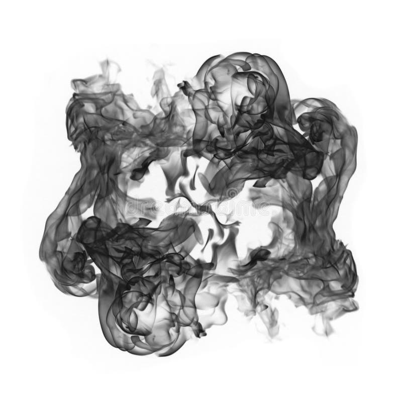 Humo Negro En Un Fondo Blanco Foto de archivo - Imagen de secuencia ...