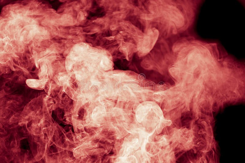 Humo rojo en fondo negro foto de archivo. Imagen de elegante - 89235190