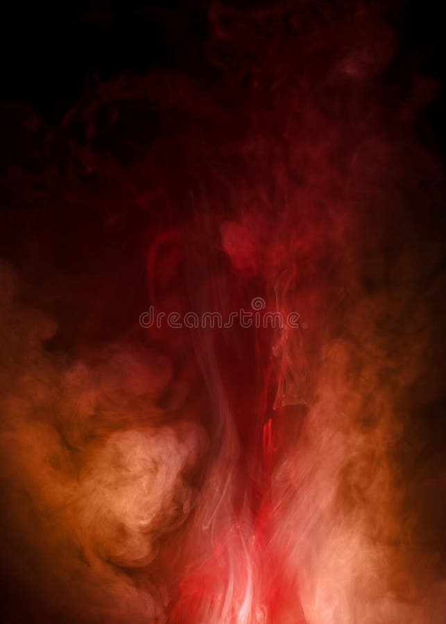 Humo Rojo Y Anaranjado Complejo Imagen de archivo - Imagen de humo ...