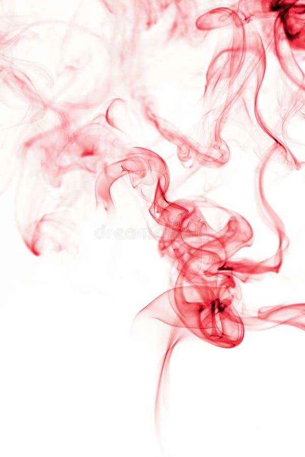Humo rojo y blanco foto de archivo. Imagen de oscuro - 109447942