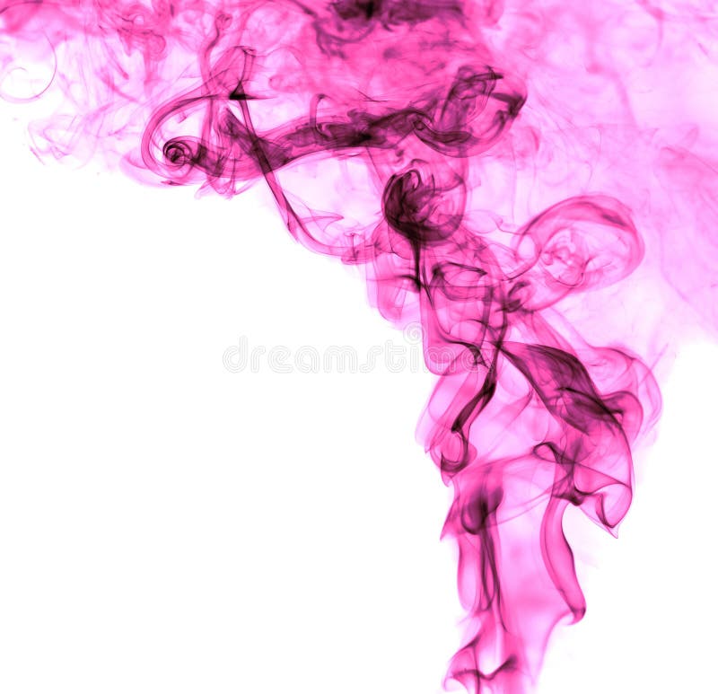 Humo Rosado En El Fondo Blanco Foto de archivo - Imagen de fuego ...