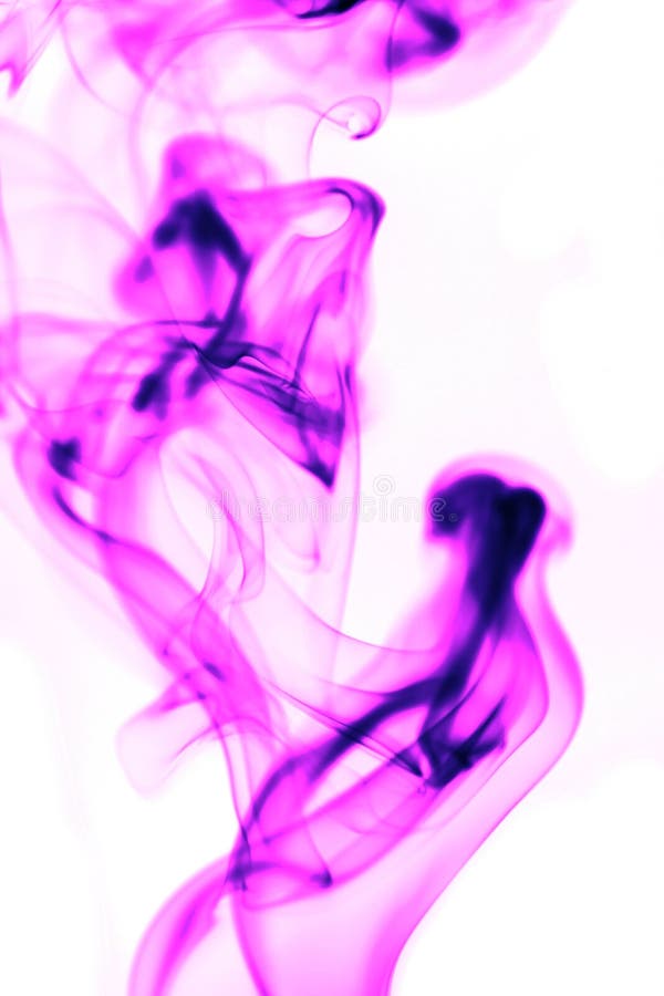 Humo Rosado En El Fondo Blanco Foto de archivo - Imagen de fuego ...