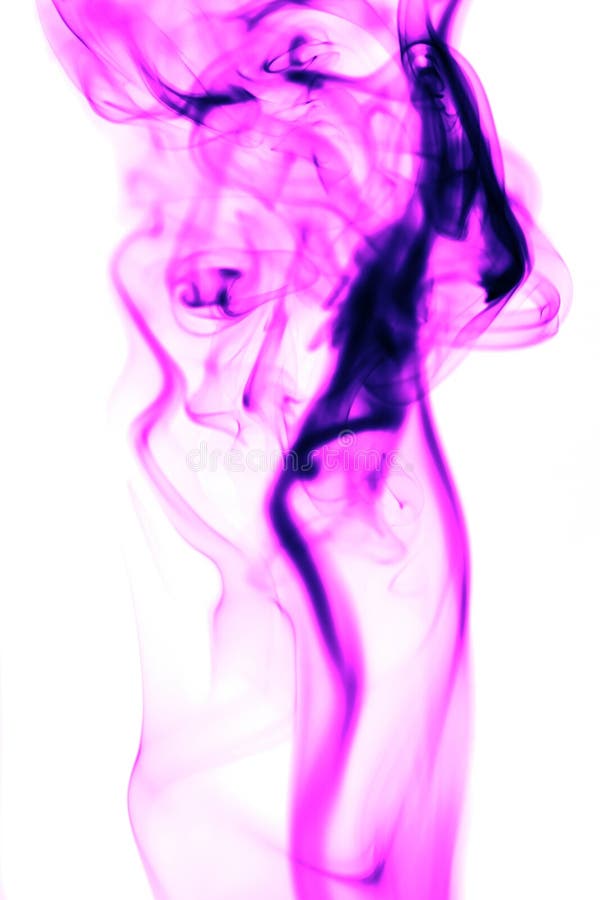 Humo Rosado En El Fondo Blanco Imagen de archivo - Imagen de remolino ...