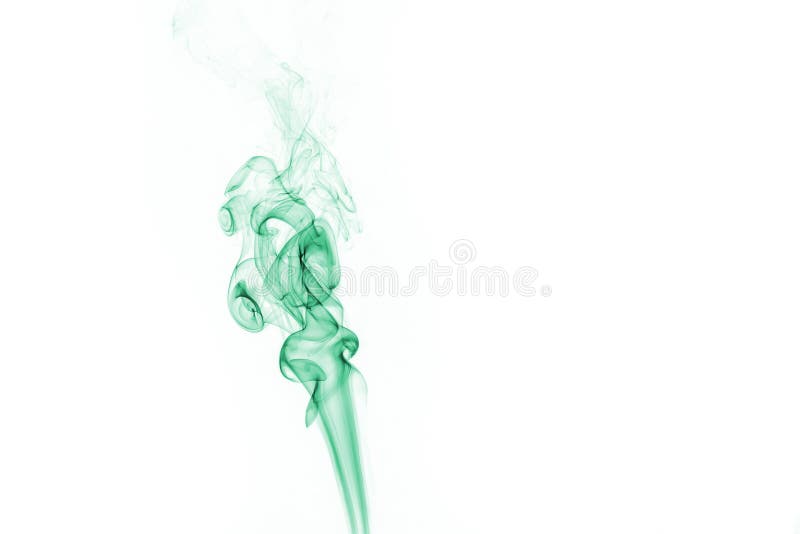 Humo Verde Sobre Fondo Blanco Foto de archivo - Imagen de concepto ...