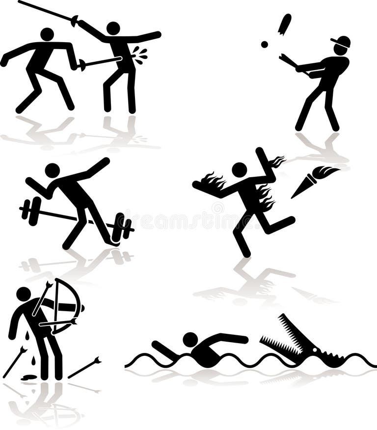 Stick Figure Lifting Weight Stock Illustrations – 328 Stick Figure ...