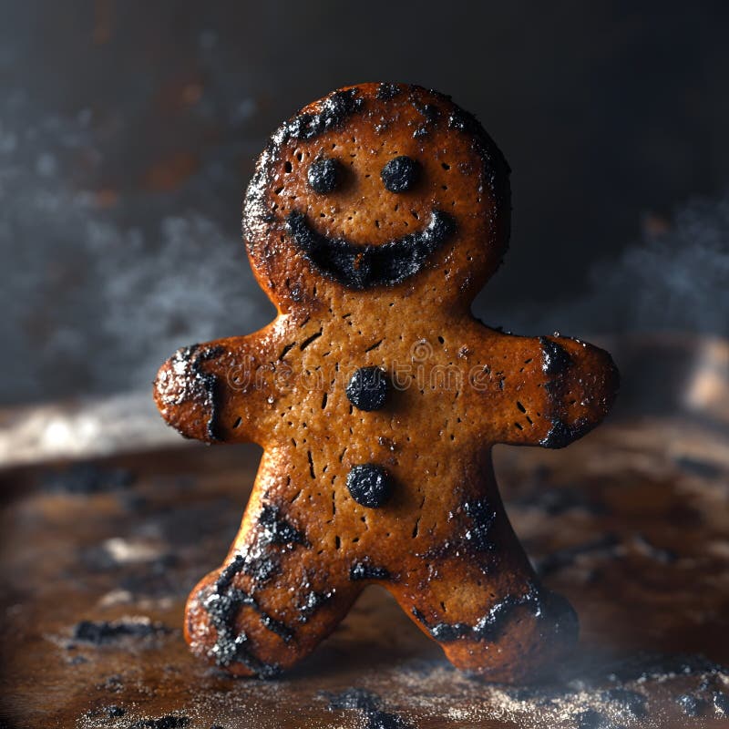 Humorous Burned Gingerbread Man Cookies Illustrate Holiday Baking Gone ...