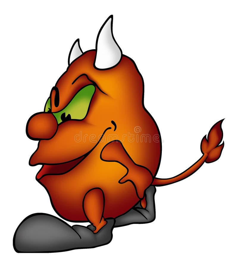 Humorous devil stock illustration. Illustration of inferno - 1971634