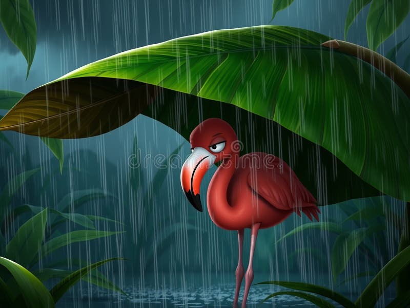 Grumpy Flamingo Stock Illustrations – 8 Grumpy Flamingo Stock ...