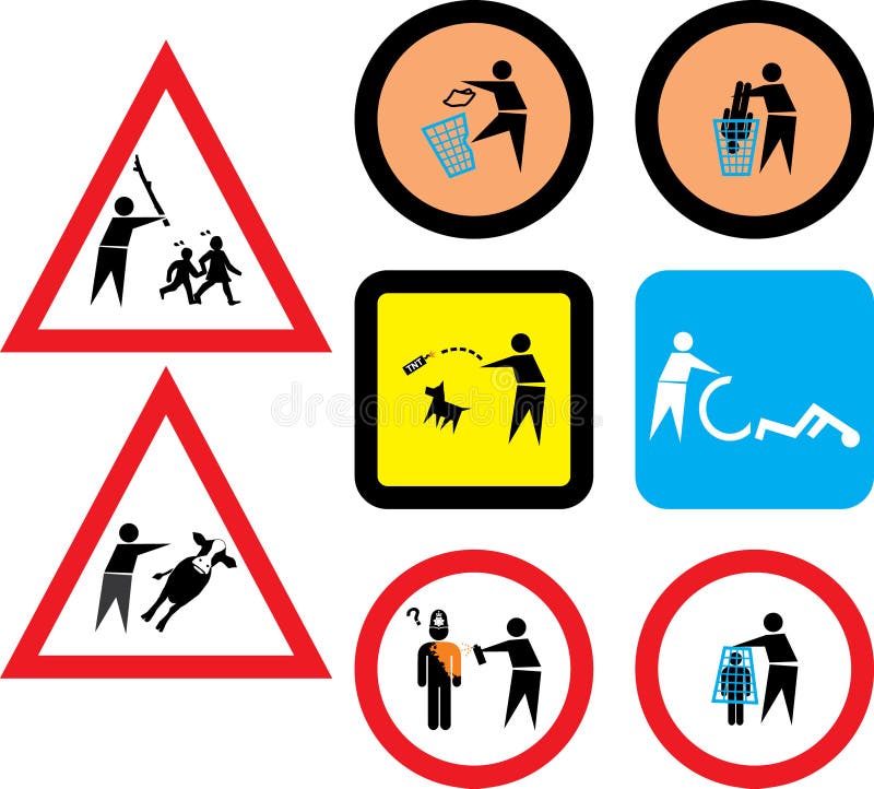 Traffic sign in Antarctica stock illustration. Illustration of ...