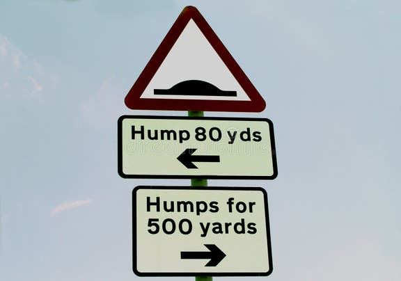 Hump Sign stock image. Image of street, sign, triangle - 184713