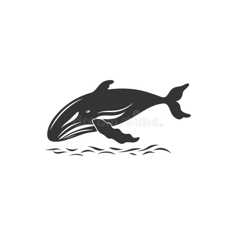 Humpback whale icon stock vector. Illustration of symbol - 291960770