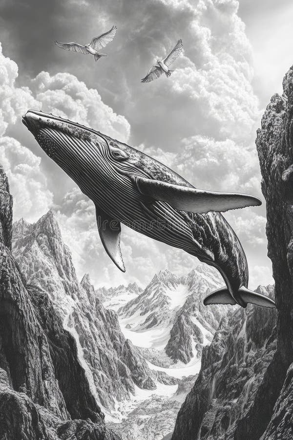 Humpback Whale Silhouette stock photo. Image of wildlife - 379422634