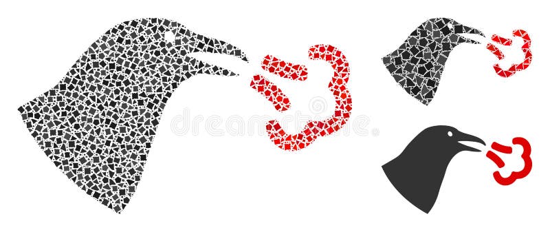 Humpy Bird Influenza Icon Mosaic Stock Illustration - Illustration of ...