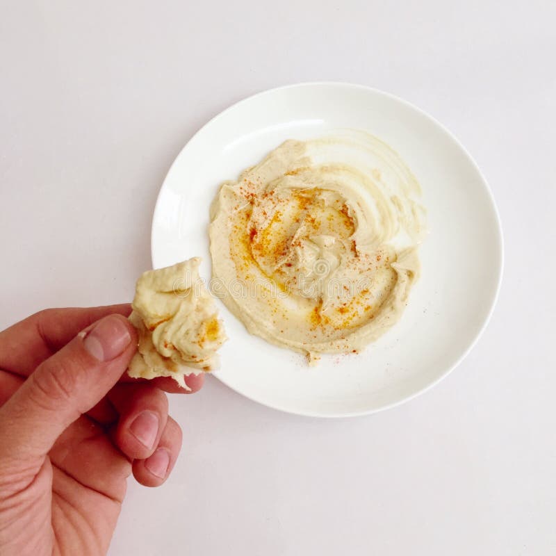 Humus stock image. Image of eating, humus, plate, food - 70753983