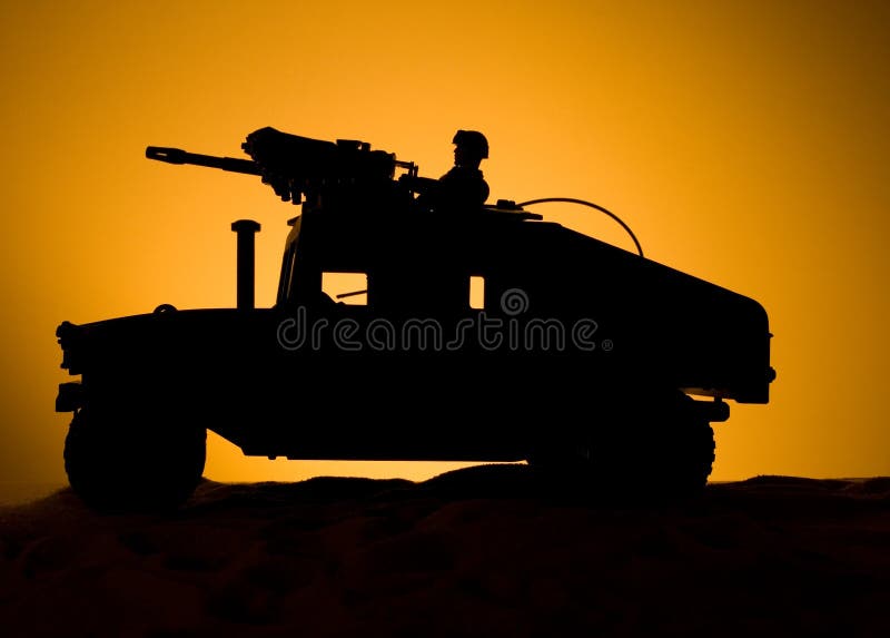 Humvee stock image. Image of army, sunset, combat, isolated - 3518793