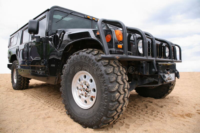 Hummer in desert setting stock photo. Image of country - 2682950