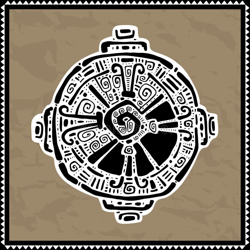 Hunab Ku Mayan Symbool Vector Illustratie Vector Illustratie ...