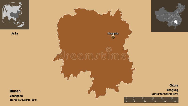 Hunan, Province of China,. Previews. Pattern Stock Illustration ...