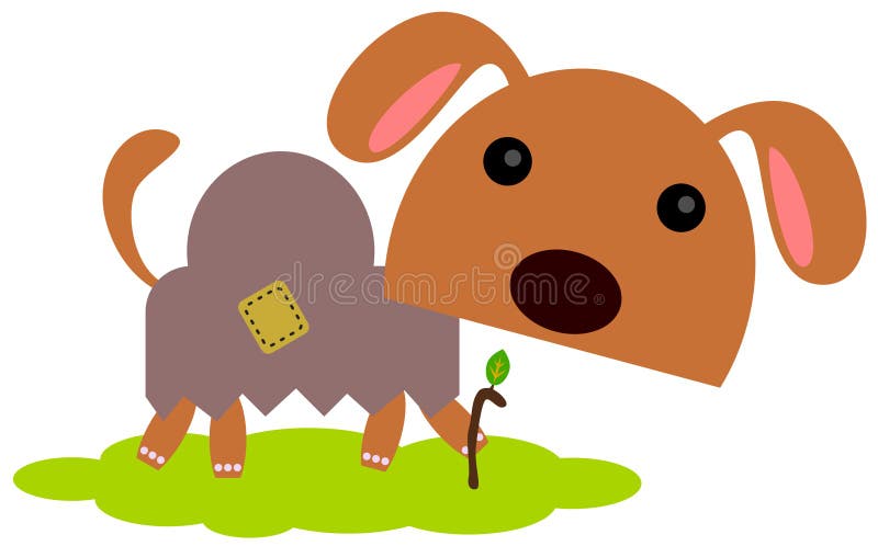 The hunchback dog stock illustration. Illustration of deformed - 33717024
