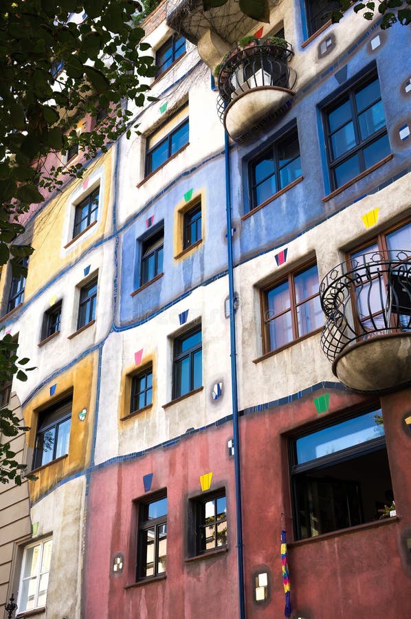 Hundertwasser Architecture in Vienna, Austria Editorial Photo - Image ...
