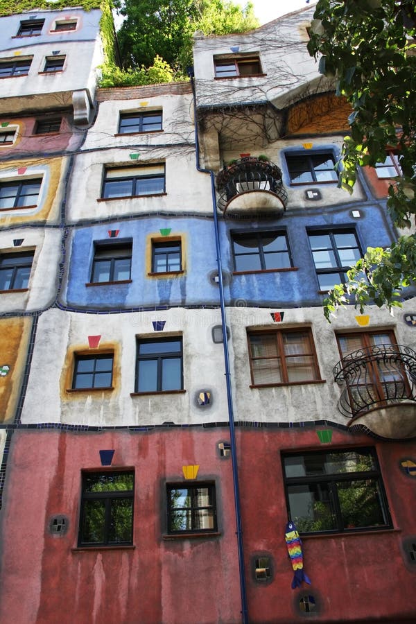 Hundertwasser House, Vienna Stock Image - Image of multi, contemporary ...