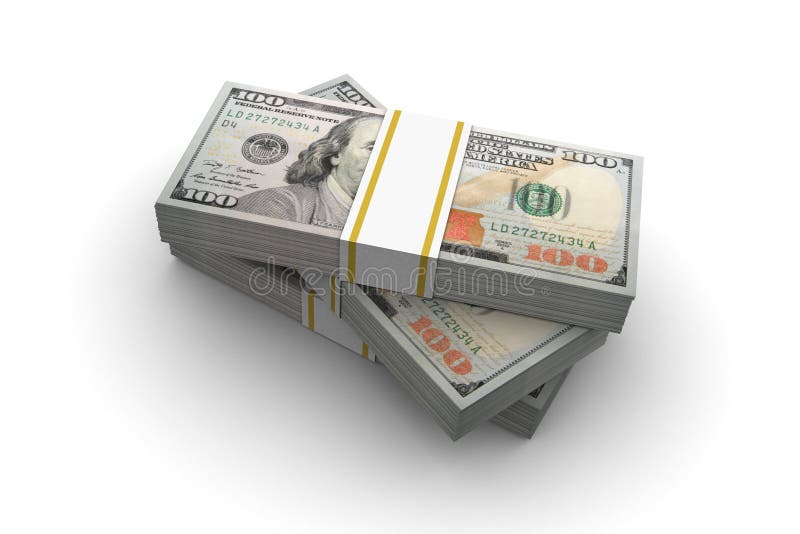 Hundred Dollar Bill Stack stock image. Image of graph - 38884665
