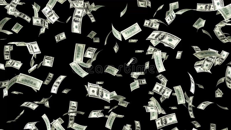 100 Dollar Bills falling stock footage. Video of crisis - 213177252