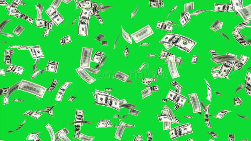 20 Dollar Bills Falling Down. Banknotes. Money Rain Stock Video - Video ...