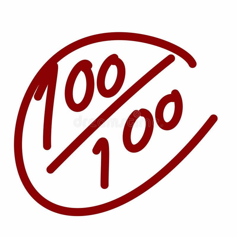 100 Perfect Score Stock Illustrations – 95 100 Perfect Score Stock ...