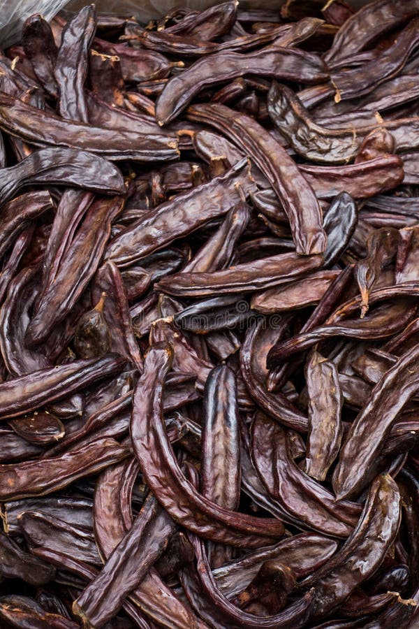 Carobs close up stock photo. Image of close, taste, food - 7678372